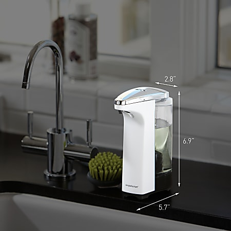 simplehuman 8 oz. Touch Free Sensor Liquid Soap and Hand Sanitizer ...