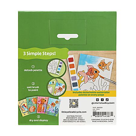Little Yellow Bicycle Watercolor Paint Pad Kit Pets - Office Depot