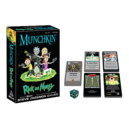 USAopoly MUNCHKIN Rick And Morty Card Game - Office Depot