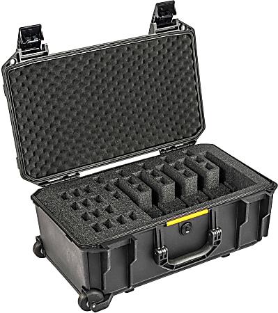 Pelican Polymer Vault V525PF5 5 Pistol Range Case 22 H x 14 W x 9 D ...