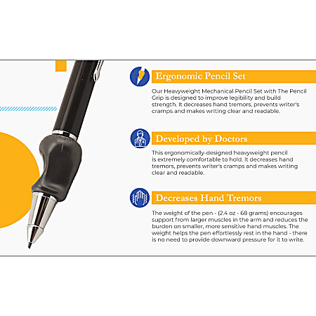 The Pencil Grip Heavyweight Mechanical Pencil Set With The Pencil Grip ...