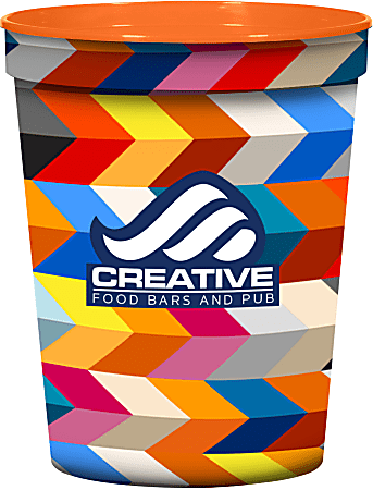 Custom Full Color Big Game Stadium Cup 16 Oz - Office Depot