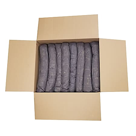 Hospeco TaskBrand Universal Sorbent Socks 3 x 48 Gray Pack Of 40 Socks ...