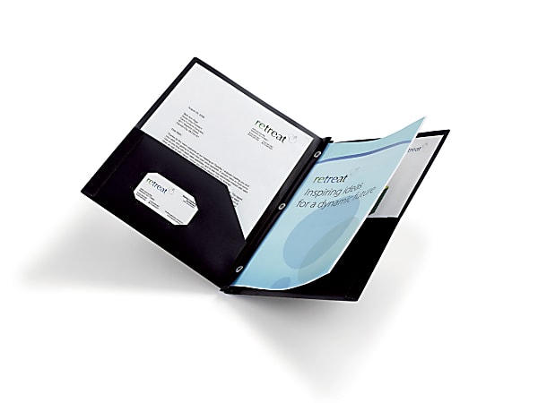 folder with prongs black