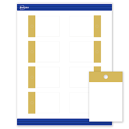 Avery Printable Tags With Sure Feed Technology 2 x 3 Matte White With ...