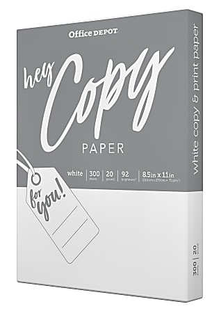 Office Depot School Multi Use Printer Copy Paper White Letter 8.5 x 11 ...