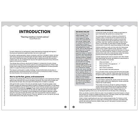 Scholastic Teaching Solutions The Ultimate Book Of Phonics Word Lists ...