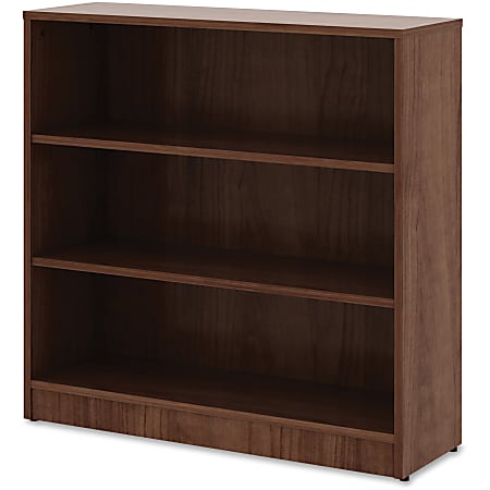Lorell 36 H 3 Shelf Bookcase Walnut - Office Depot