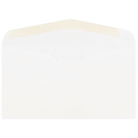 JAM Paper Booklet Envelopes 3 58 x 6 12 Gummed Seal White Pack Of 25 ...