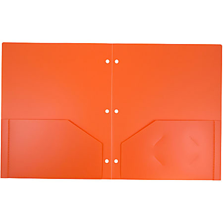 JAM Paper Heavy Duty 3 Hole Punched 2 Pocket Plastic Presentation ...
