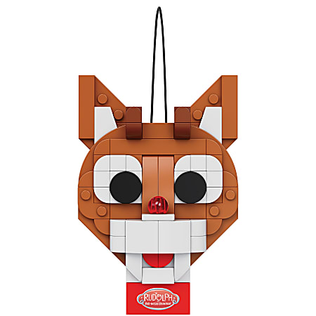 Brickcraft Rudolph The Red Nose Reindeer Ornament Brick Building Set ...