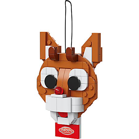 Brickcraft Rudolph The Red Nose Reindeer Ornament Brick Building Set ...
