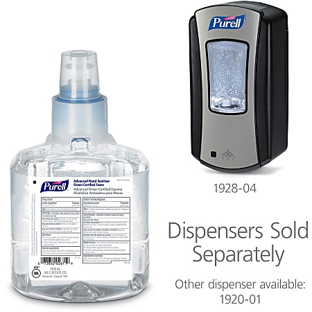 Purell Advanced Green Certified Foam Instant Hand Sanitizer LTX 12 ...