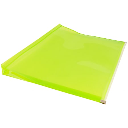 JAM Paper 10 Plastic Envelopes Zipper Closure Lime Green Pack Of 12 ...