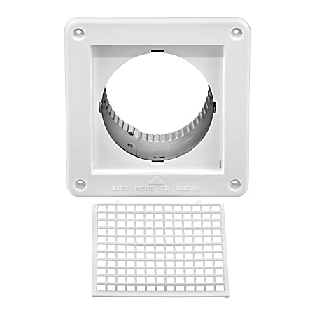 Lambro 4 In. Plastic Fresh Air Intake Vent with Mini Louvers Removable ...
