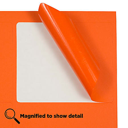 JAM Paper Mailing Address Labels Rectangle 3 13 x 4 Orange Pack Of 120 ...