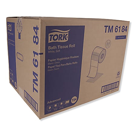 Tork Advanced 2 Ply Septic Safe Bath Tissue White 550 Sheets per Roll ...