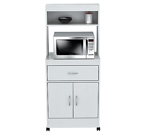 Inval Storage Cabinet With Microwave Stand 2 Shelves 54 H x 24 W x 16 D ...