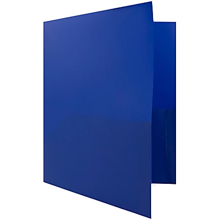 JAM Paper Plastic 2 Pocket POP Folders with Metal Prongs Fastener ...