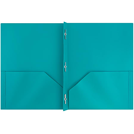 JAM Paper Plastic 2 Pocket POP Folders with Metal Prongs Fastener ...