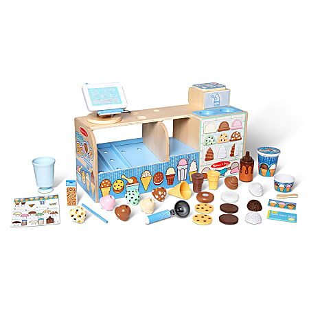 Melissa Doug Cool Scoops Ice Creamery Toy 24 716 x 10 316 - Office Depot