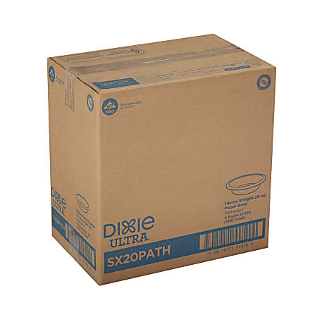 Dixie Ultra Pathways Heavyweight Paper Bowls 20 Oz BurgundyGreen Carton ...
