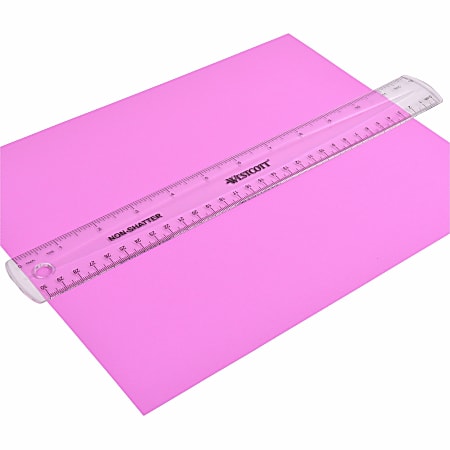 Westcott Non Shatter Plastic Ruler 12 Clear - Office Depot
