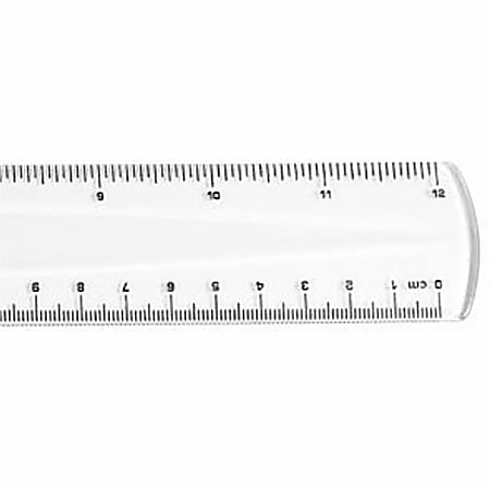 Westcott Non Shatter Plastic Ruler 12 Clear - Office Depot