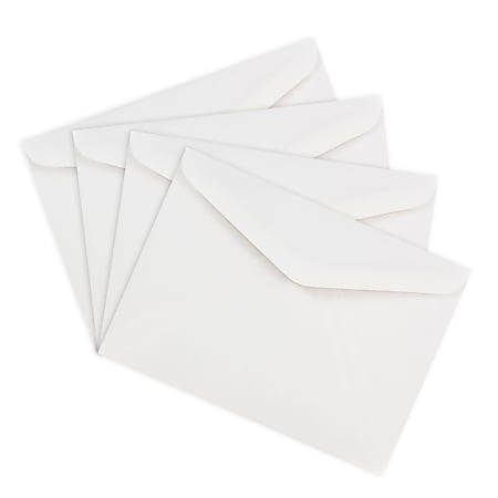 JAM Paper Booklet Invitation Envelopes A7 Gummed Seal White Pack Of 25 ...