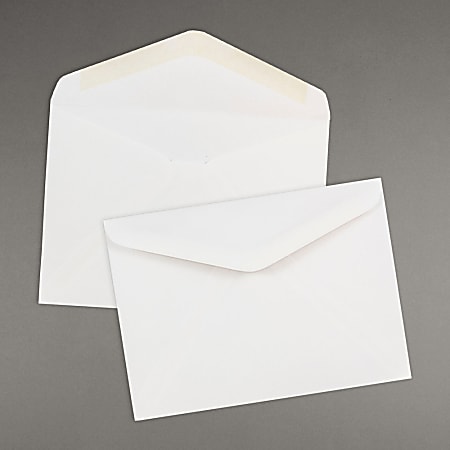 JAM Paper Booklet Invitation Envelopes A7 Gummed Seal White Pack Of 25 ...