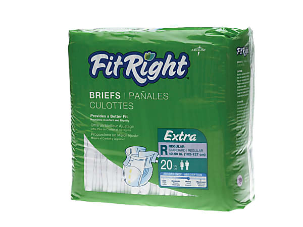 FitRight Extra Disposable Briefs Regular BlueWhite Bag Of 20 Briefs ...