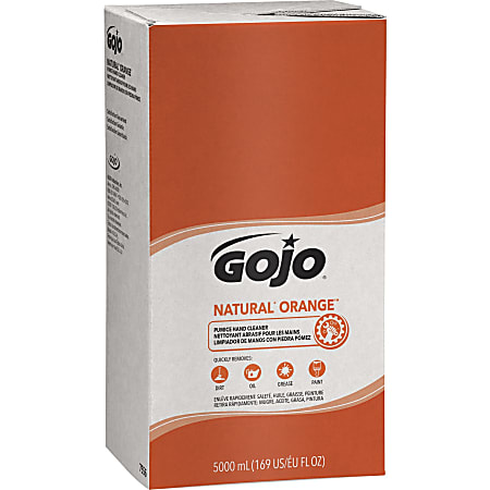 Gojo Natural Orange Pumice Hand Cleaner Citrus Scent 1.32 gal Oil ...