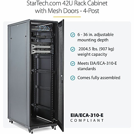 StarTech.com 42U Server Rack Cabinet - Office Depot