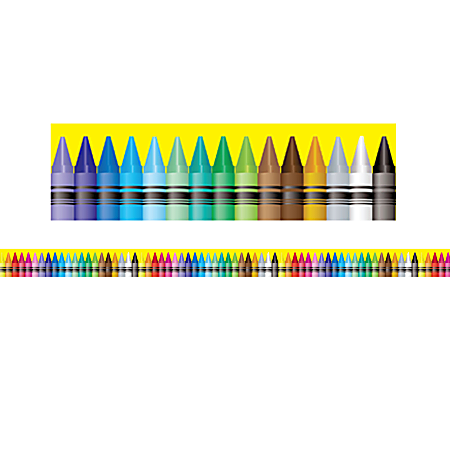 Charles Leonard Rectangle Cut BordersTrims Crayon 24 Per Pack Set Of 2 ...