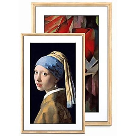 Meural Canvas II Digital Frame 21.5 LCD Digital Frame Light Wood 1920 x ...