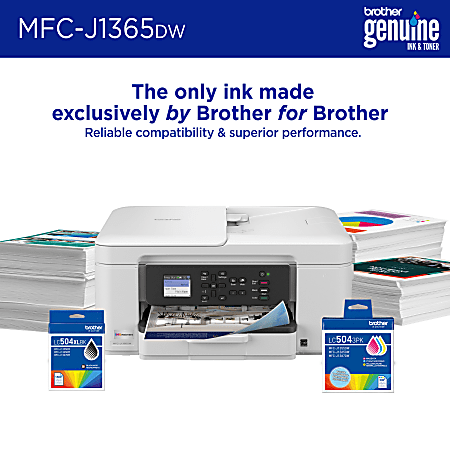 Brother INKvestment 1365 Wireless Color Inkjet Printer All In One ...