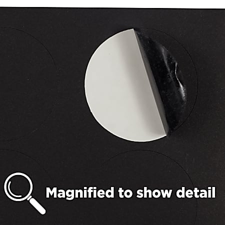 JAM Paper Circle Labels 1 23 Black Pack of 120 Labels - Office Depot