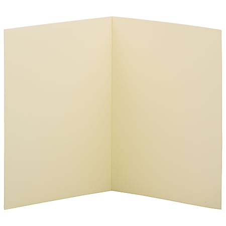 JAM Paper Blank Fold Over Cards 4 38 x 5 716 Ivory Pack Of 100 - Office ...