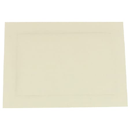 JAM Paper Blank Fold Over Cards Panel Border 4 38 x 5 716 Ivory Pack Of ...