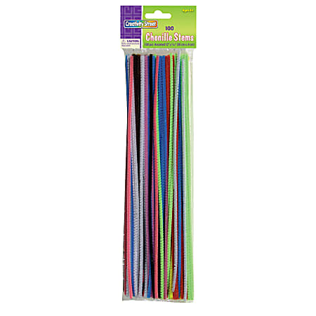 Creativity Street Regular Stems Assorted Colors 100 Stems Per Pack Set ...