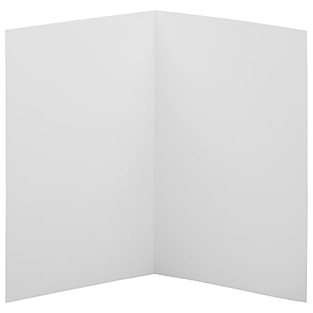 JAM Paper Note Cards Fold Over 4 58 x 6 14 White Pack Of 25 - Office Depot