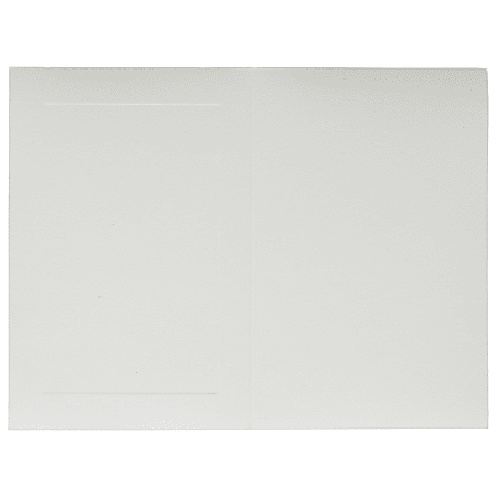 JAM Paper Note Cards Fold Over Panel Border 4 58 x 6 14 White Pack Of ...
