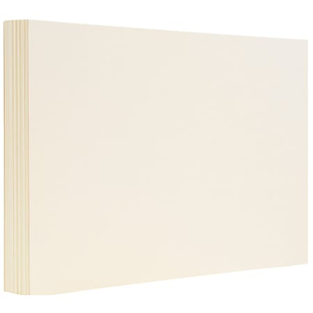 JAM Paper Note Cards 4 58 x 6 14 Ivory Pack Of 100 - Office Depot