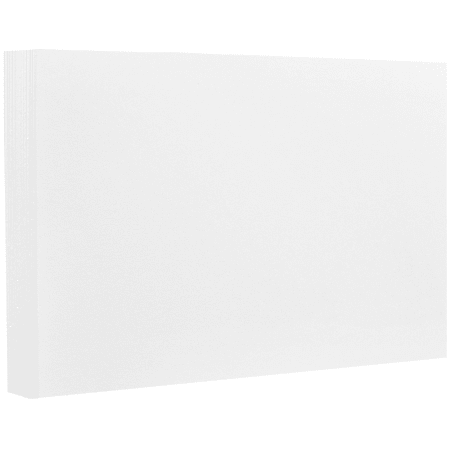 JAM Paper Note Cards 4 58 x 6 14 White Pack Of 100 - Office Depot