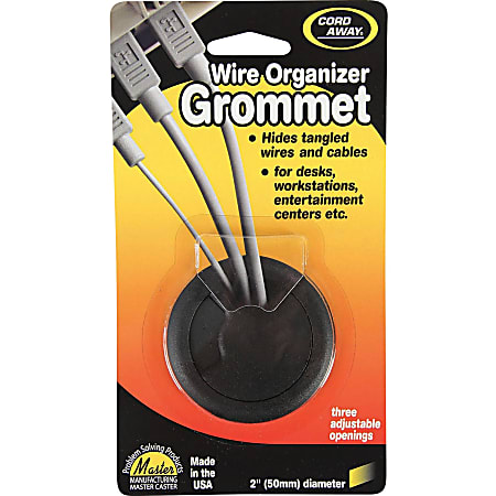 Master Caster Cord Away Grommet 2 Adjustable - Office Depot