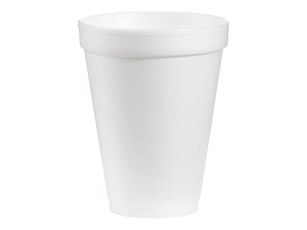 Dart Insulated Foam Drinking Cups White 12 Oz Box Of 1000 DCC12J12 ...