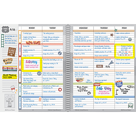 Teacher Created Resources Teacher Plan Book Moving Mountains Road Trip ...