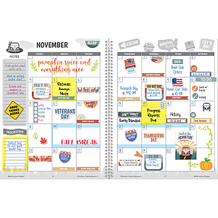 Teacher Created Resources Teacher Plan Book Moving Mountains Road Trip ...