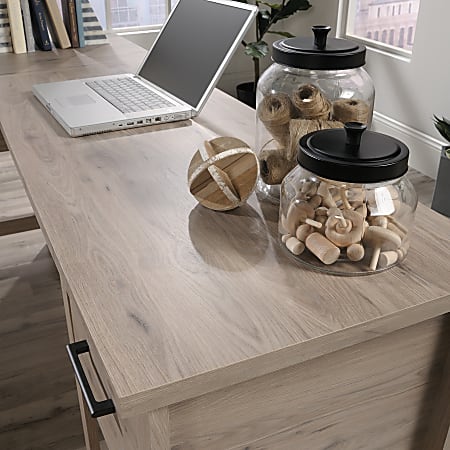 Sauder Summit Station 59 W L Shaped Corner Desk Laurel Oak - Office Depot