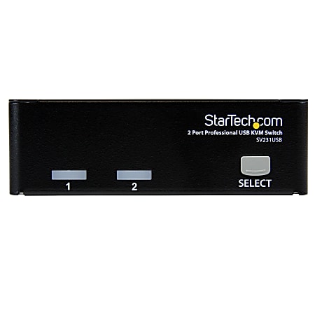 StarTech.com 2 Port Professional USB KVM Switch Kit with Cables Control ...